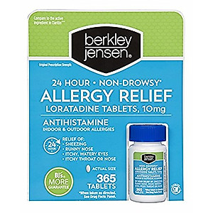 UVUBXT Berkley Jensen Non-Drowsy Allergy Relief, 365 ct.