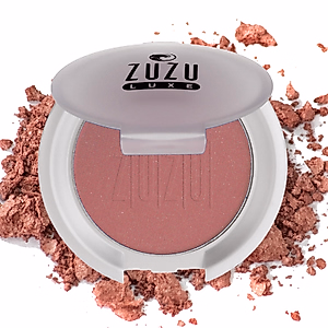 ZUZU LUXE Mineral Blush (Haze - Raspberry/Warm Shimmer), Natural, Paraben Free, Vegan, Gluten-free, Cruelty-free, Non GMO, 0.1 oz.