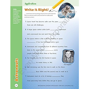 Evan-Moor Skill Sharpeners Grammar and Punctuation Workbook, Grade 3, Nouns, Verbs, Sentence Structure, Subject, Predicate, Language Handbook, Real-World Practice, Fun Activities, Homeschool, Practice