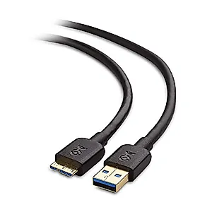 Cable Matters Long Micro USB 3.0 Cable 10 ft (External Hard Drive Cable, USB to USB Micro B Cable) in Black