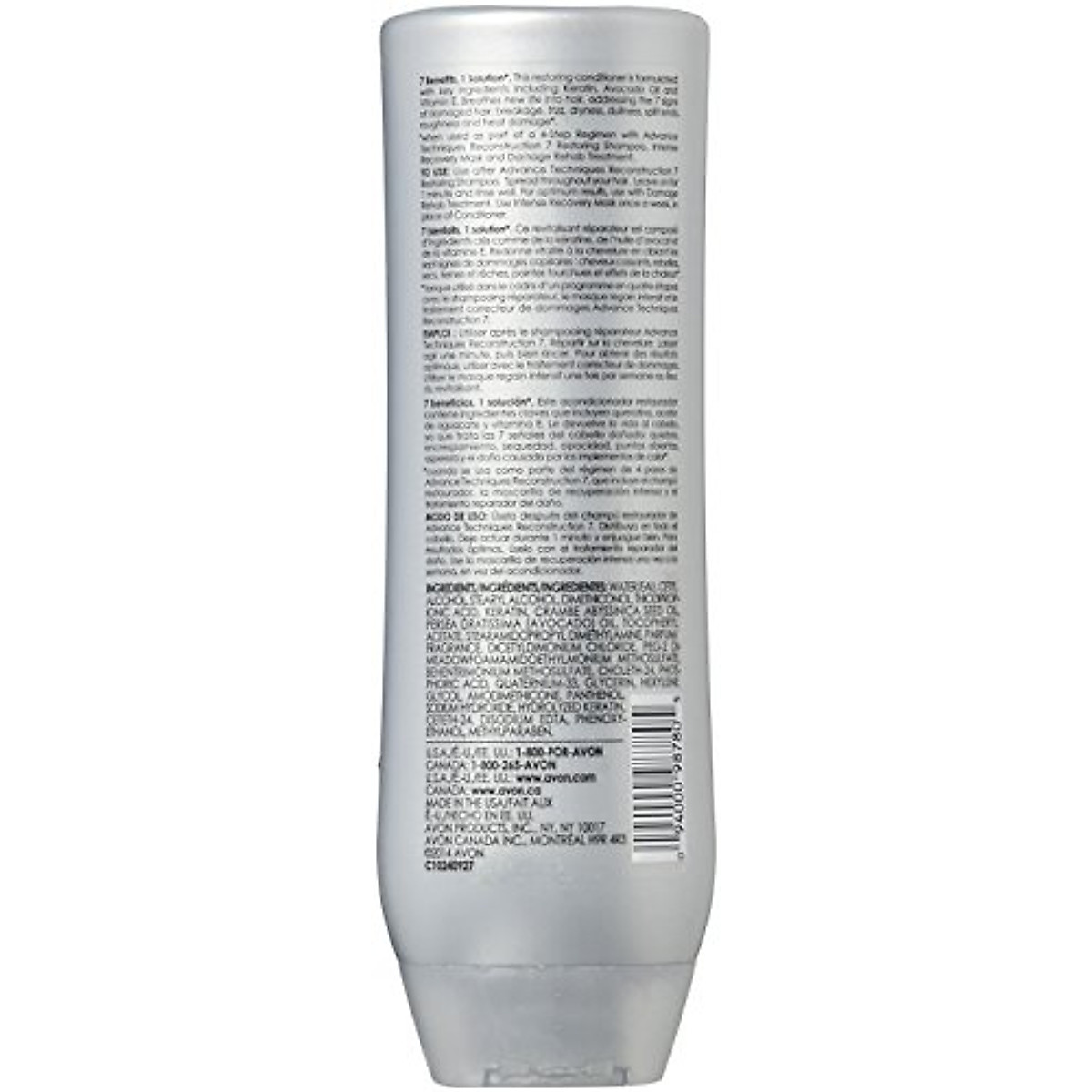 Avon Advance Techniques Reconstruction 7 Restoring Conditioner 11.8 Fl. Oz