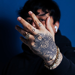 Nugget Ring 14k Gold Plated Yellow Pinky Pimp Finger Hip Hop Style For Man or Women Fashion - Size 7-12 (8)