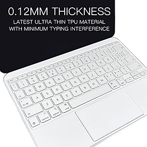 CaseBuy Ultra Thin Keyboard Cover for 2022 Apple 10.9 inch iPad(10th Generation) Magic Keyboard Folio Protective Skin, US Keyboard Layout