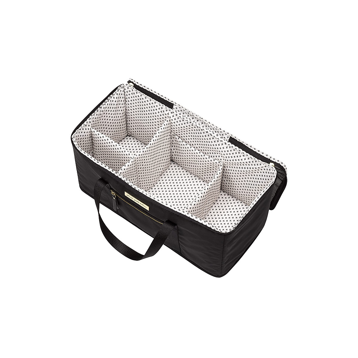 Petunia Pickle Bottom Inter-Mix Contents Caddy | Diaper Caddy Organizer for Baby Essentials | Portable Storage for Diaper Bag, Stroller, or Nursery | Gift for New Parents | Caddy Only - Black