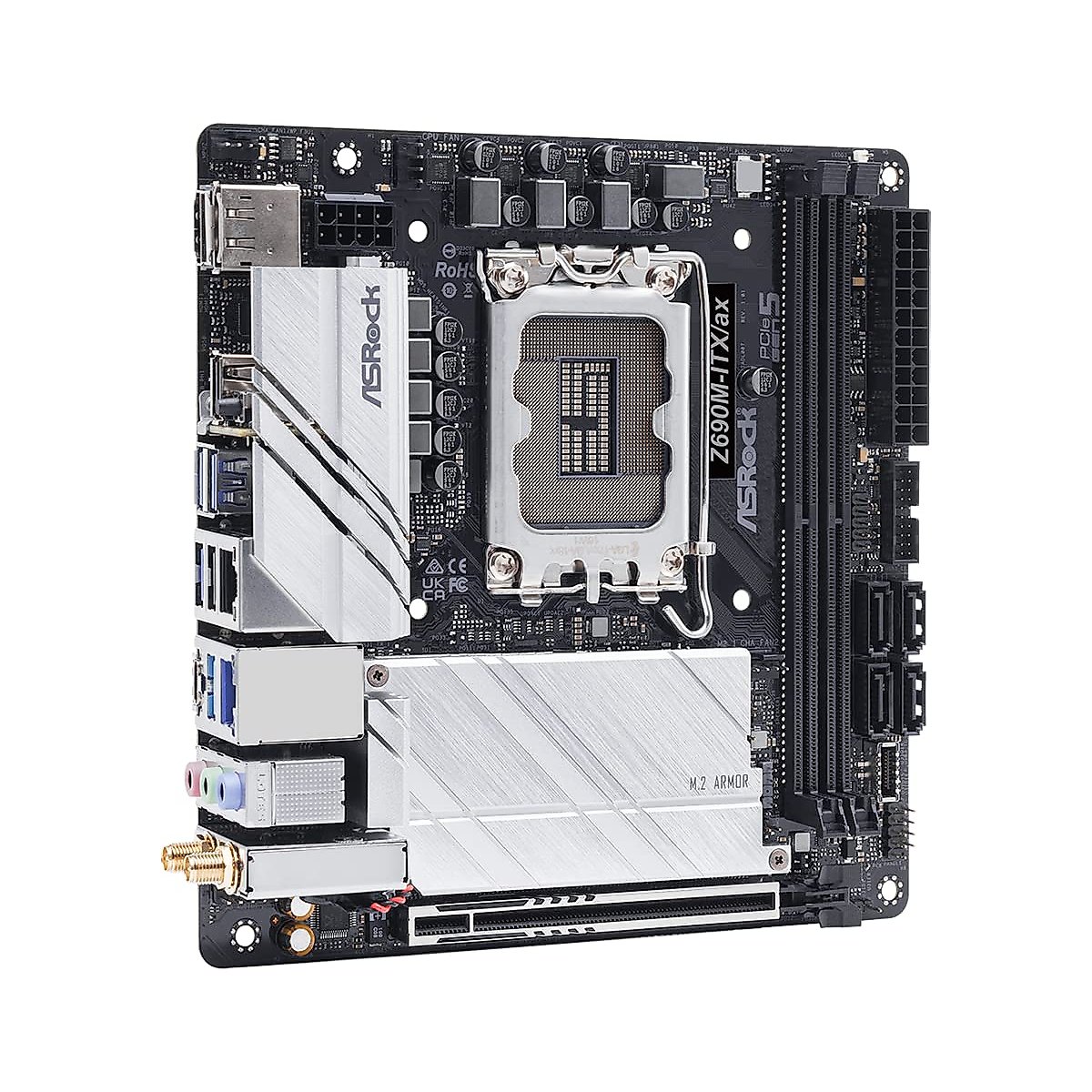 ASRock Z690M-ITX/ax Motherboard Intel 12th Generation CPU (LGA1700) Compatible Z690 Mini-ITX Motherboard