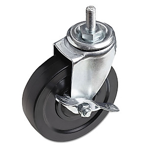 Alera ALESW790004 125 lbs. Capacity Casters for Wire Shelving Set (4-Piece/Set)