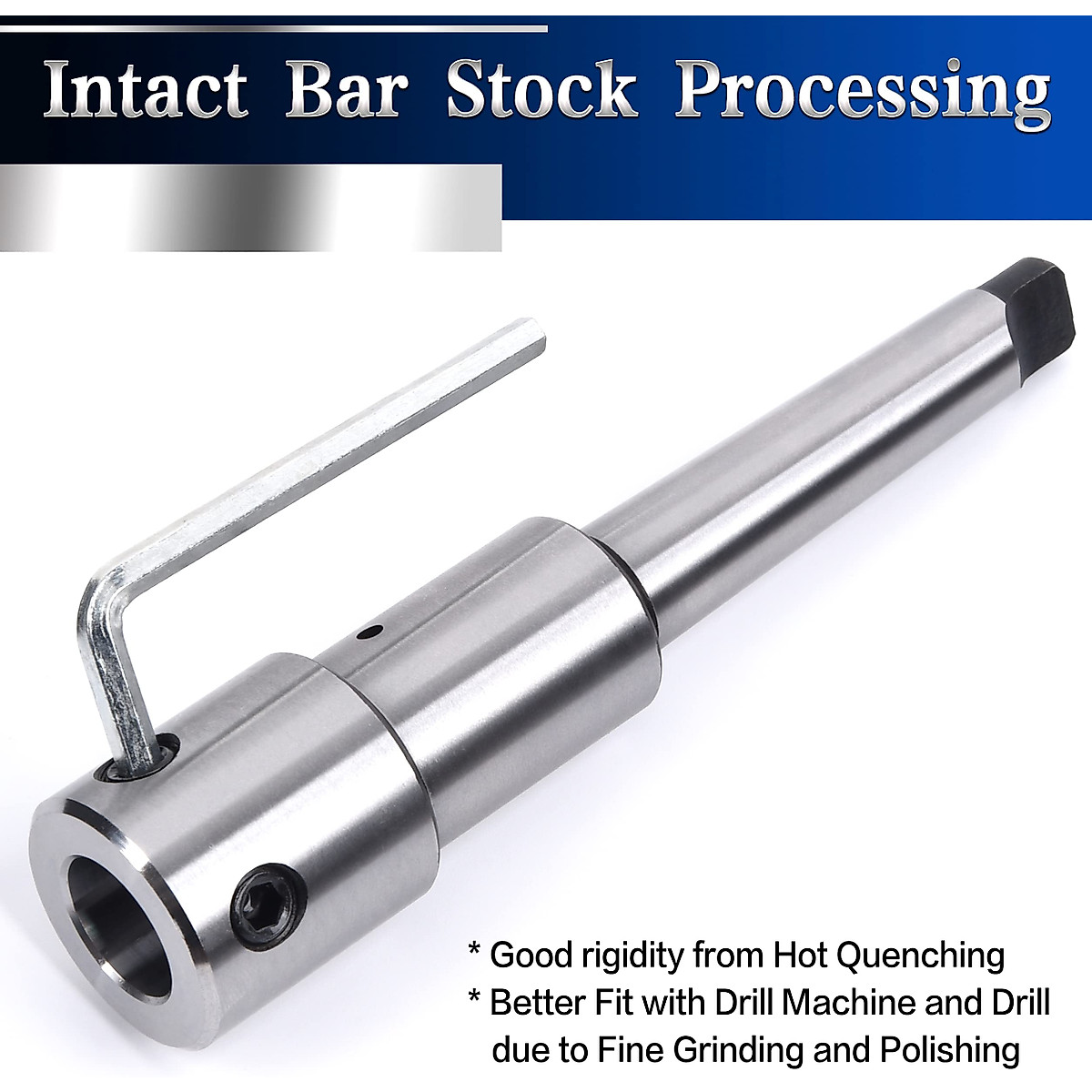 RupXinSplend Annular Cutter Arbor-with-MorseTaper - MT2 to 3/4" Weldon Shank for Annular Cutter Adapter Drill-Use Extension on Drill Press by RupXinSplend