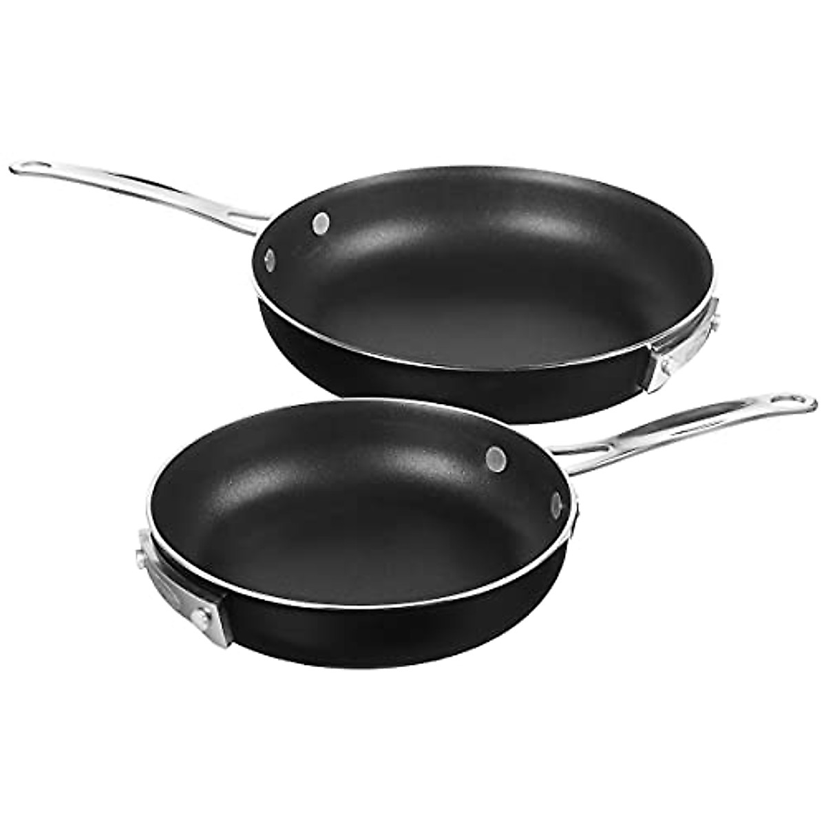 Gotham Steel STACKMASTER Pots Stackable 10 Piece Cookware Set Ultra Nonstick Cast Texture Coating Includes Fry Pans, Black