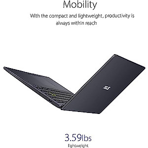 ASUS Vivobook Go 15 L510 Student Laptop, 15.6" FHD Display, Intel Celeron N4020 Processor, 4GB RAM, 64GB eMMC, 1 Year Microsoft 365, Thin & Light, Windows 11 S, Bundle with JAWFOAL
