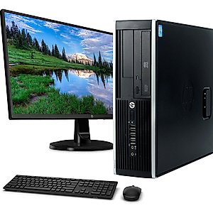 HP Elite 6300 Small Form Computer Desktop PC, Intel Core i5 3.2GHz Proccessor, 16GB Ram, 512GB M.2 SSD, WiFi & Bluetooth, Wireless Keyboard Mouse, 19 FHD Monitor, Windows 10 Pro (Renewed)