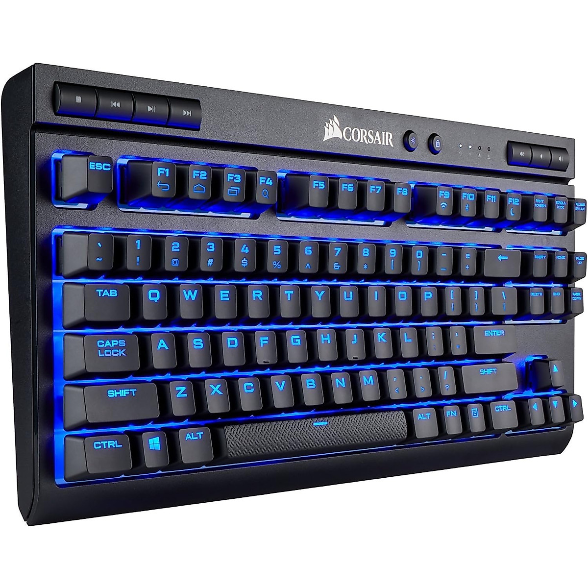 Corsair K63 Wireless Mechanical Keyboard & Gaming Lapboard Combo - Game Comfortably on Your Couch - Backlit Blue Led, Cherry MX Red - Quiet & Linear (CH-9515031-NA)