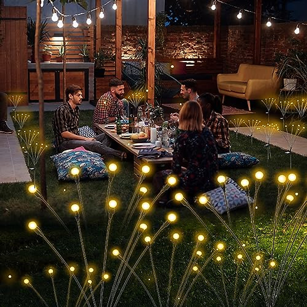 Solar Garden Lights : Solar Lights for Outside Illuminate Outside Spaces with Bright, Beautiful Light, Ideal for homeowners, Gardening Enthusiasts and Parents!(2pack 20LED)