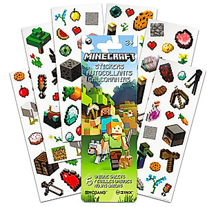 Game Party Minecraft Mini Backpack for Boys, Girls - Bundle with 11" Minecraft Backpack for School and Travel Plus Stickers and More | Minecraft School Bag