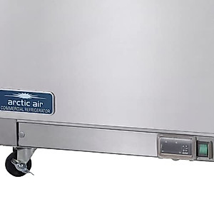 Arctic Air AUC27F 27" Single Door Work Top Undercounter Freezer, 6.5 Cubic Feet, Stainless Steel, 115v