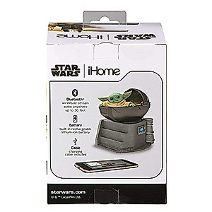Star Wars The Child Bluetooth Speaker Portable Wireless Crystal Clear for Home, Travel, Outdoor, Rechargeable, The Mandalorian Toy for Kids Ages 4 and Up Compatible with iPhone Samsung