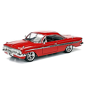Jada Toys Fast & Furious 8 1:24 Diecast - Dom's Chevy Impala Vehicle , Red
