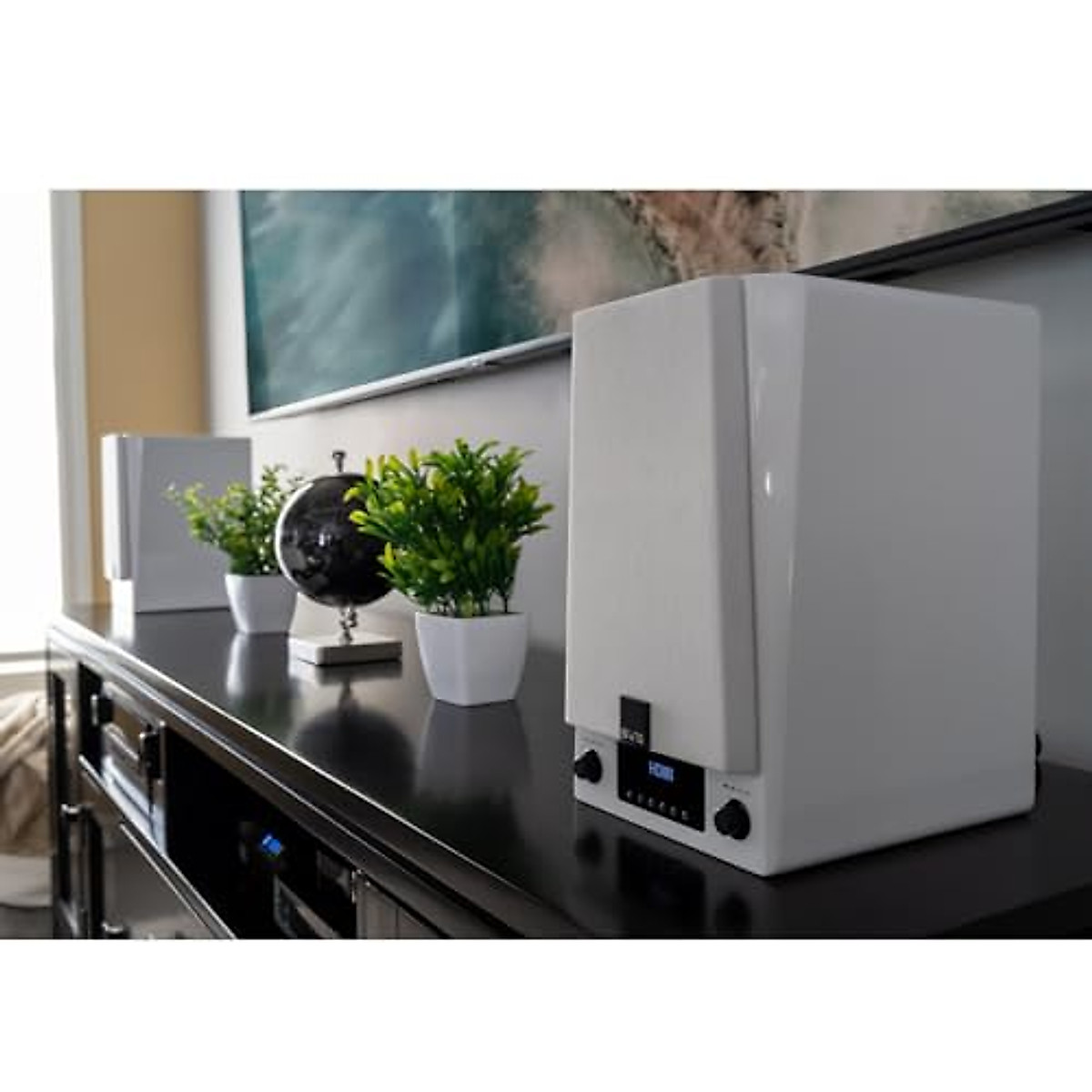 SVS Prime Wireless Pro Powered Speaker System with Chromecast and Airplay 2 - Pair (Piano Gloss White)