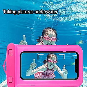 bsasurb 4 PCS/Pack Waterproof Phone Pouch, IPX8 Phone Waterproof Case Compatible for iPhone 13 Pro Max/12/11/XR/X,Galaxy S22/S21,Up to 8". Underwater Cell Phone Dry Bags for Vacation (4PCS/Pack)