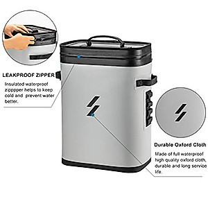 ROCKBROS Backpack Cooler Bag Insulated Leak-Proof Soft Cooler Waterproof 30 Can Portable Large Backpack with Cooler for Camping, Beach, Picnic, Party, Fishing, Floating, Outdoor Activities