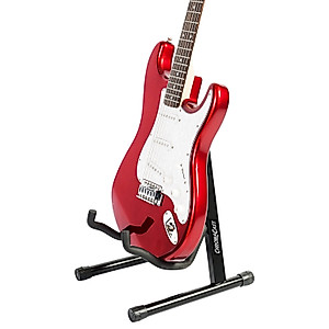 ChromaCast Folding A-Frame Guitar Stand for Acoustic and Electric Guitars with Secure Lock (CC-MINIGS),Black