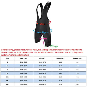Cycling Shorts 6 Hour 500KM Ride Cycling Bib Shorts 3D Gel Padded Men's Cycling Bib Tights Shockproof Pro Team Bike Shorts Black