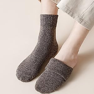 VoJoPi Wool Socks for Women Warm Winter Thick Cozy Fuzzy Crew Soft Socks Boot Socks Thermal Gifts for Women 5 Pairs