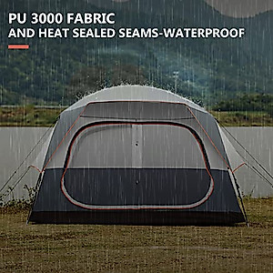 CAMEL CROWN Tents for Camping 7/8 Person Waterproof Easy Setup Folding Camping Tent with 2 Door