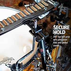 Meinl Percussion Crasher for Percussion Rigs and Drum Set, Large Size-NOT Made in China-Guiro Style Steel Playing Surface and Standard 3/8" Eye Bolt Mount, 2-Year Warranty, Long