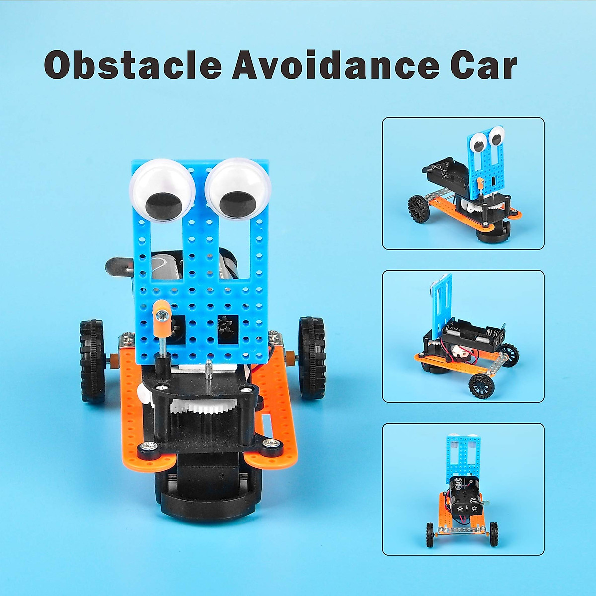 OSOYOO Robot Making Kit for Kids | Builds Two Science DIY STEM Set | Electrical Experiments for Boys Girls | Step by Step Kid Friendly Manual | Balance Car,Obstacle Avoidance car (2 kit)