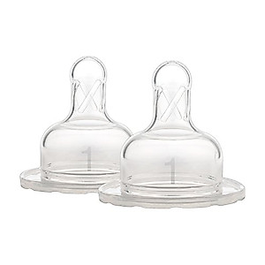 Dr. Brown's Original Wide-Neck Nipple, Level 1 (0m+), 2-Pack