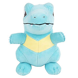 Pokémon 8" Totodile Plush - Officially Licensed - Gold and Silver Starter - Authentic Soft Stuffed Animal Toy Figure - Valentine's Day & Easter Basket Stuffer Gift for Kids, Boys, Girls - 2+