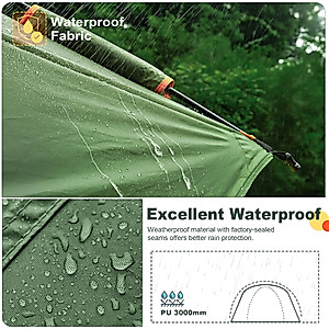 GoHimal SUV Tent for Camping, Waterproof PU3000mm Spacious Double Layer Design for 5-8 Person, Includes Rainfly and Storage Bag, 8FT L x 8FT W x 7.2FT H