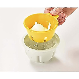Joseph Joseph M-Poach Microwave Egg Poacher, One-size, White/Yellow