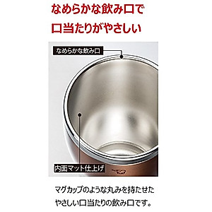 Zojirushi SX-DN60-AC Thermos Bottle, Stainless Steel Tumbler, Mug, Vacuum Double Layer, Heat and Cold Retention, 20.3 fl oz (600 ml), Clear Blue