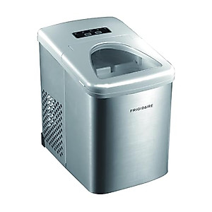 FRIGIDAIRE EFIC117-SS Stainless Steel 26 Lbs Ice Maker, Counter, Couter top
