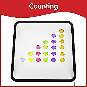 edxeducation Tactile Shells - Set of 36 - Translucent - 6 Textures and Colors - Ages 18m+ - Explore STEM Concepts via Light Panels and Sensory Bins