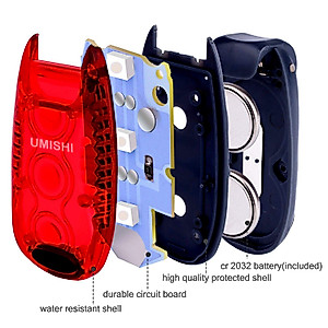 UMISHI LED Safety Light (6 Pack), Clip On Strobe Running Lights for Runners, Walking, Bicycle, Dog Collar, Stroller, Best Night High Visibility Accessories for Your Reflective Gear