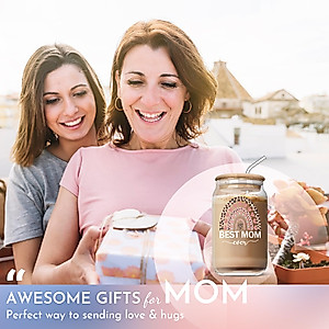 Nudida Best Mothers Day Gifts For Mom, Funny Birthday Christmas Thanks Giving Gift For Mom Mama Glass Cup