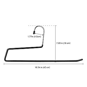 DOIOWN Blanket Hangers Comforters Hangers Heavy Duty Stainless Steel Hangers with Black Vinyl Coating Non Slip Organizer Hangers for Quilts, Bedding,Towels, Table Clothes, Rugs (6 Pack)