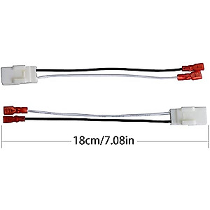 QTTECH 72-6514 4 Pack Wire Cable Wiring Harness for Jeep Chrysler Dodge Vehicles Speakers Adapter Connector Adaptor Plug