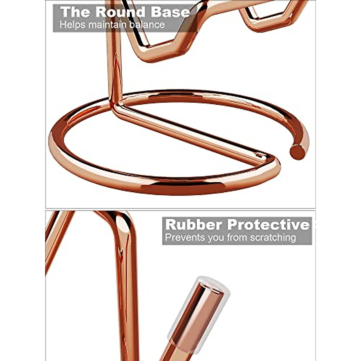 XUNICUTE Cell Phone Stand, Phone Stand for Desk, Office Portable Cute Cell Phone Holder, Compatible with All Mobile Phone, iPhone, iPad, Switch, Tablet 4-6.5'' Desk Accessories (Rose Gold)