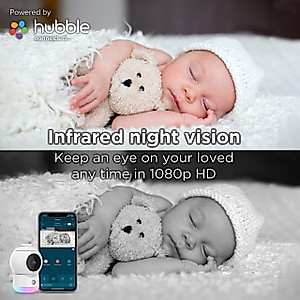 Motorola Peekaboo WiFi 1080p Video Baby Monitor - Multi-Color Night Light, Two-Way Audio, Infrared Night Vision – 360 Degree Remote Pan Scan and Digital Zoom/Tilt, Soothing Sounds & Lullabies