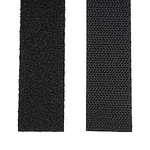 Denser 1 Inch Hook and Loop Tape Sticky Back - 5.5 Yards (16.5 Feet) - Strips Adhesive Heavy Duty Black Roll (1 inch * 16.5 ft)