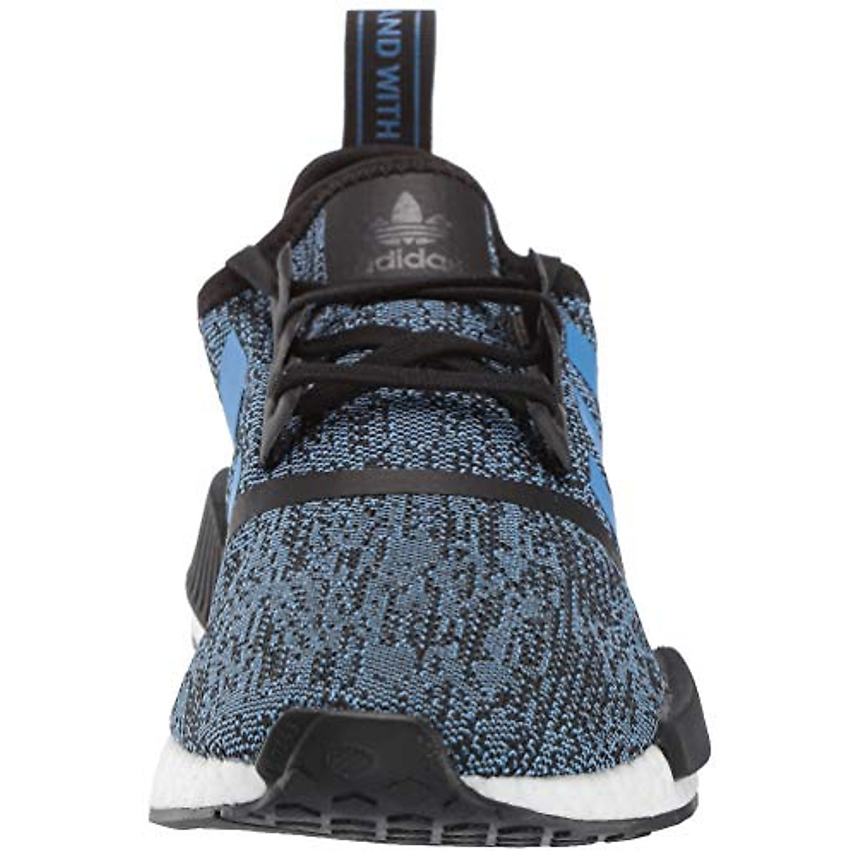 adidas Originals NMD_R1's Running Shoe, Black/True Blue/Utility Black, 5 US Unisex Big Kid
