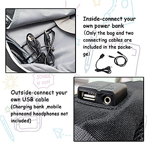 IUTOYYE Boy's Backpack, 3D Print Anime Bags Comic Fans School Student Backpack with USB Charging Port… (M Style)