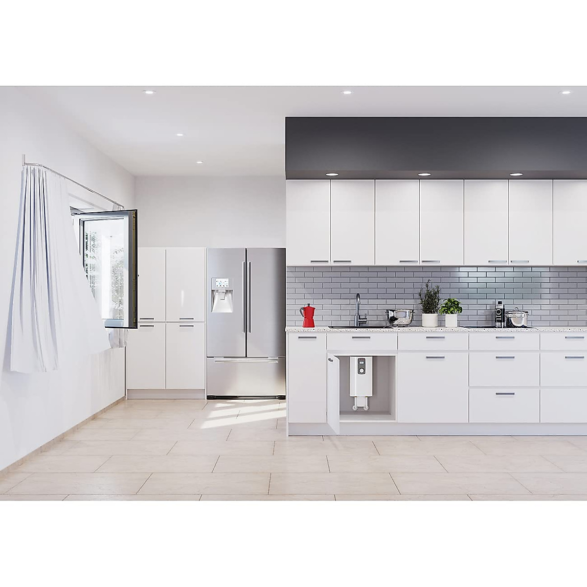 Stiebel Eltron 200069 DHX 10-2 Trend Point-of-Use Tankless Electronic Water Heater, 240V, 10000 Watts , White