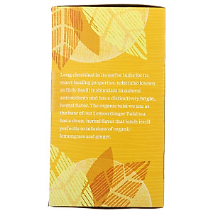 Allegro Tea, Organic Lemon Ginger Tulsi Tea Bags, 20 ct