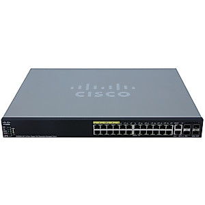 Cisco Small Business SG550X-24P-K9 24-Port PoE Stackable Switch (Renewed)