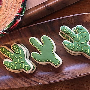 2 Piece Cactus 4.25 inch and Mini Cactus 2 inch Cookie Cutter Set from The Cookie Cutter Shop – Tin Plated Steel Cookie Cutter – Made in the USA