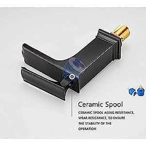 Kitchen Taps Wash Basin Faucet Grifo Bano Basin Faucet Retro Black Faucet One-Handed Bathtub Hot Cold Mixer Tap Crane